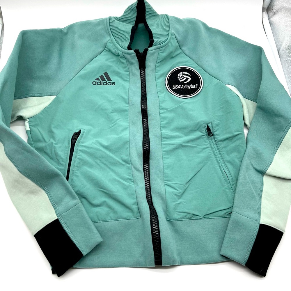 New Adidas Usa Volleyball Vrct Jacket - Gem